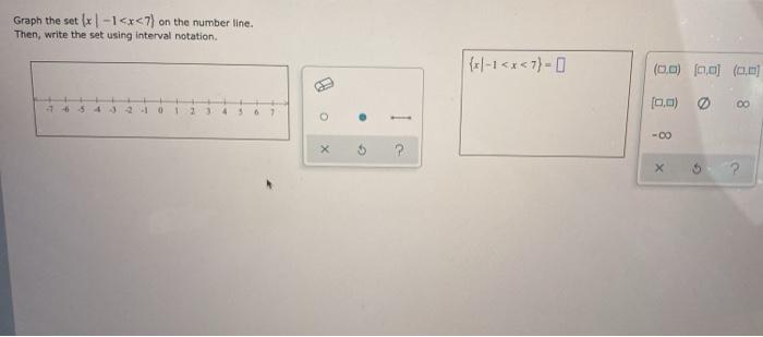 Solved Graph the set (x-1 | Chegg.com