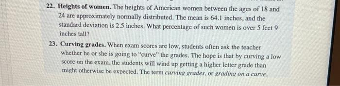 Solved More on curving grades. Suppose an exam had an | Chegg.com