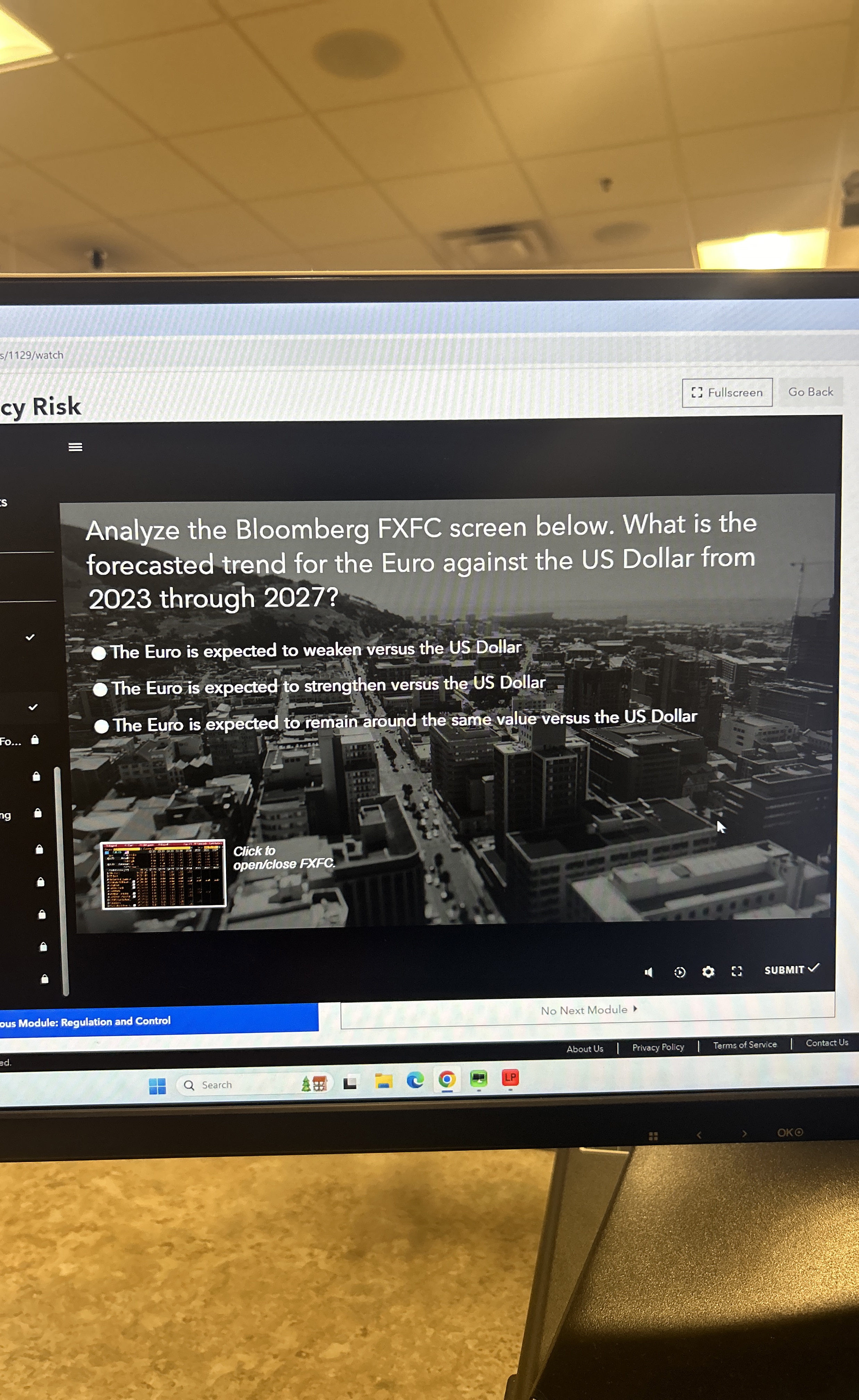 Solved cy Risk[3 ﻿Fullscreen"Analyze the Bloomberg FXFC | Chegg.com
