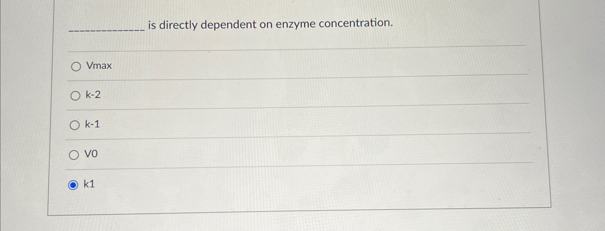 Solved is directly dependent on enzyme | Chegg.com