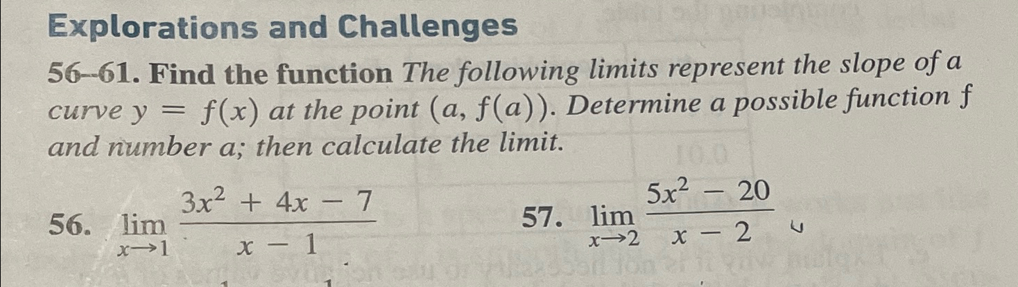 Solved Explorations and Challenges56-61. ﻿Find the function | Chegg.com