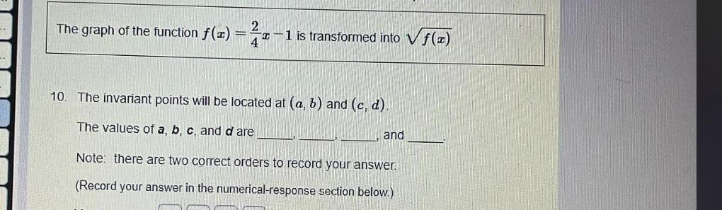 Solved The graph of the function f(x)=24x-1 ﻿is transformed | Chegg.com