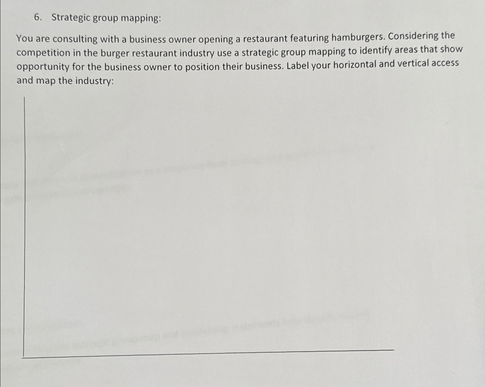 Solved Strategic group mapping:You are consulting with a | Chegg.com