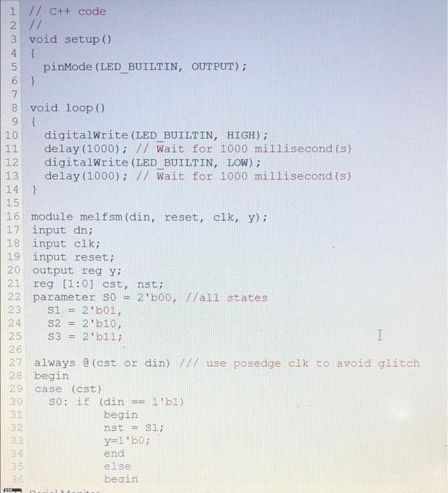 Solved Design the FSM, Hardware Schematic, and write the | Chegg.com