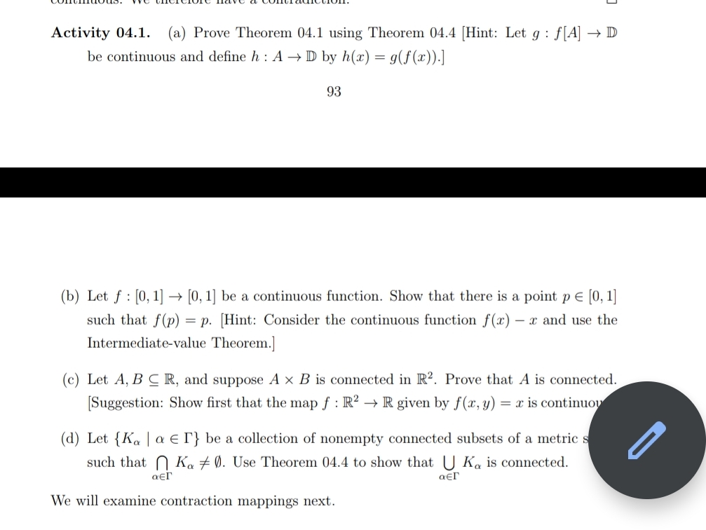 Solved Activity 04.1. (a) ﻿Prove Theorem 04.1 ﻿using Theorem | Chegg.com