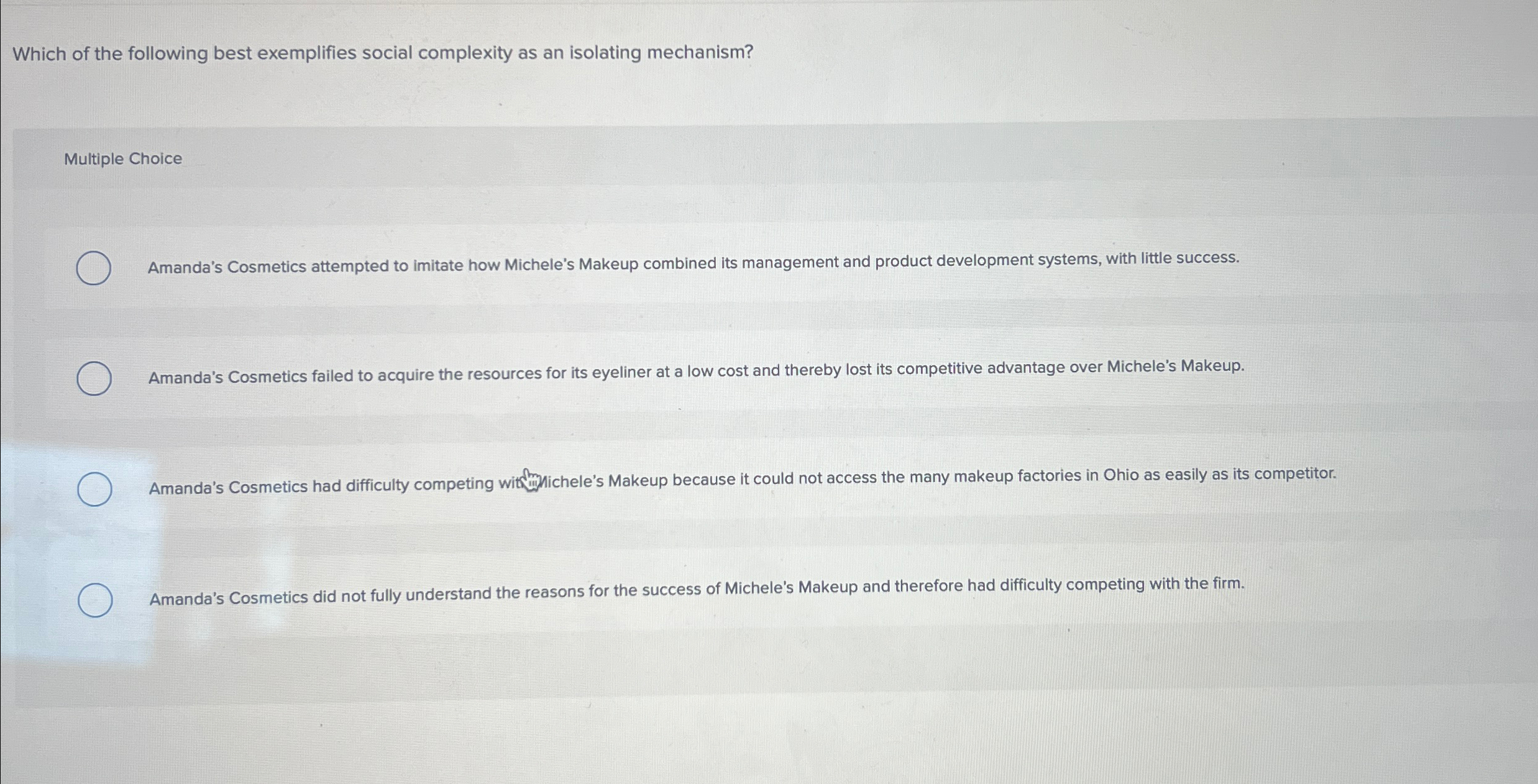 Solved Which of the following best exemplifies social | Chegg.com