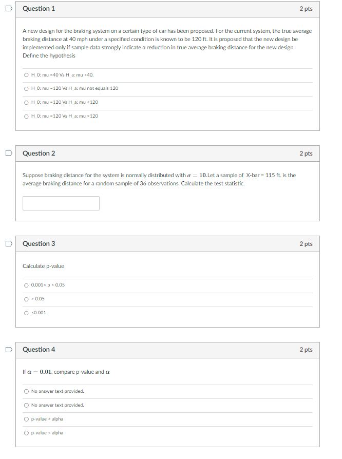 Solved Question 1A new design for the braking system on a | Chegg.com