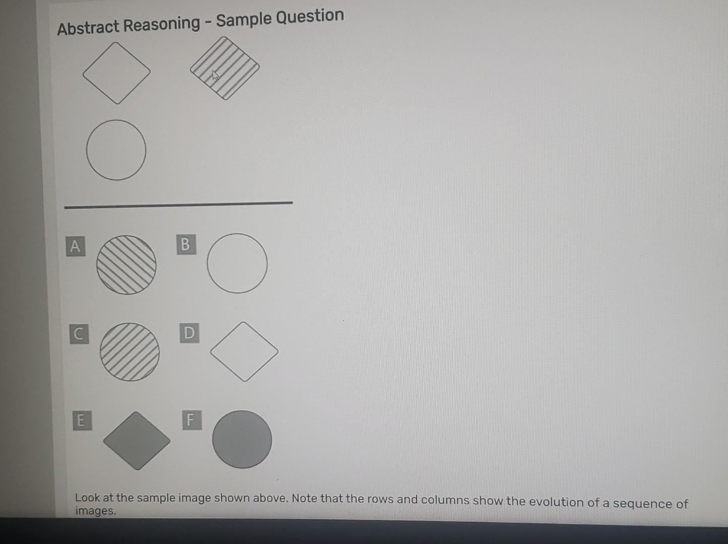 Abstract Reasoning - Sample Question Look at the | Chegg.com