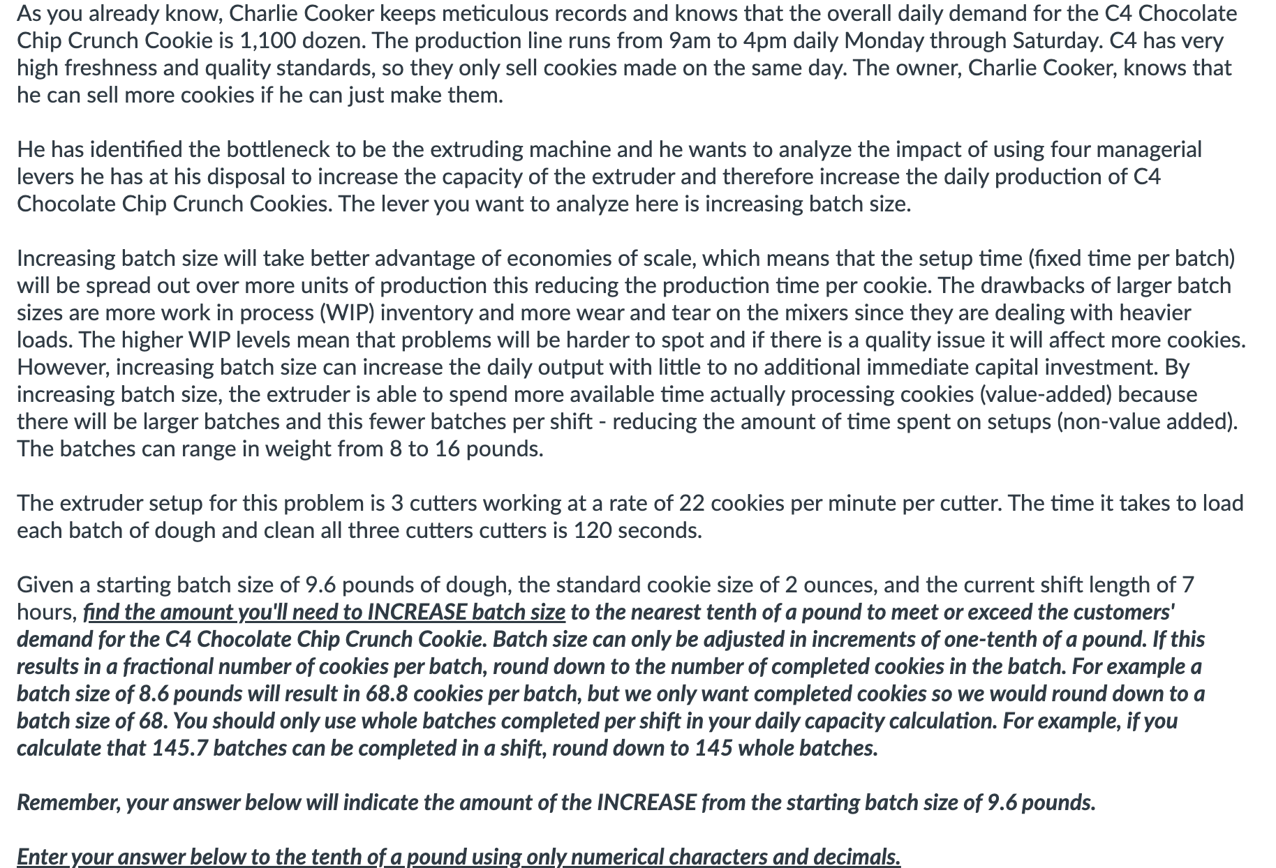 Solved As you already know, Charlie Cooker keeps meticulous | Chegg.com