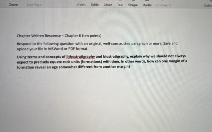 Solved Zoom Add Page Insert Table Chart Text Shape Media | Chegg.com