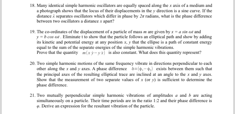 Solved Many identical simple harmonic oscillators are | Chegg.com