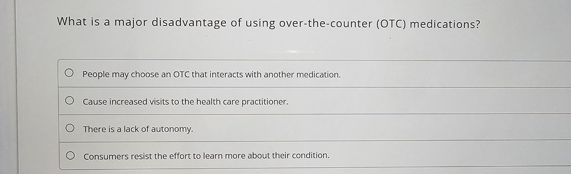 Solved What is a major disadvantage of using | Chegg.com