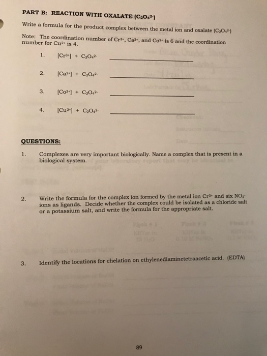 Solved ligands. Write the formula for Cu2 with four NH3 | Chegg.com
