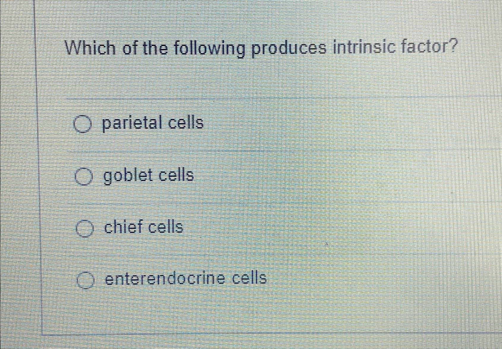 Solved Which of the following produces intrinsic | Chegg.com