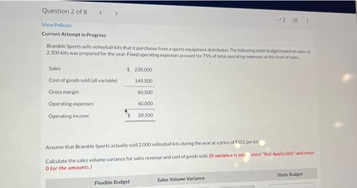 Solved View Policies Current Attempt in Progress Bramble | Chegg.com