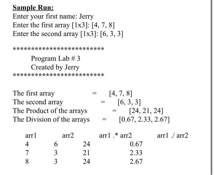 Solved How do I do the final matrix of the sample run? | Chegg.com