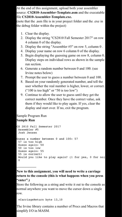 Solved At the end of this assignment, upload both your | Chegg.com