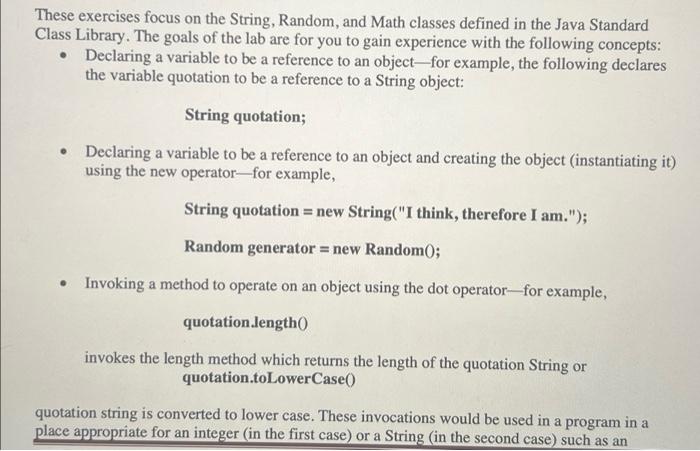 Solved Write each example and output it produces in java | Chegg.com
