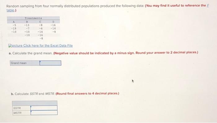 Solved Random sampling from four normally distributed | Chegg.com