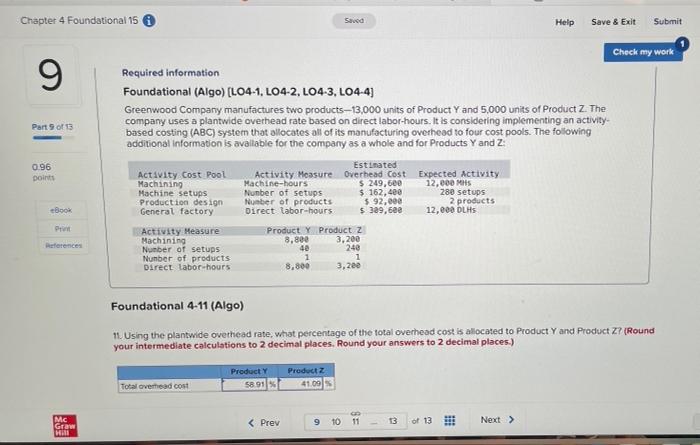 Solved Chapter 4 Foundational 15 Savod Help Save & Exit | Chegg.com