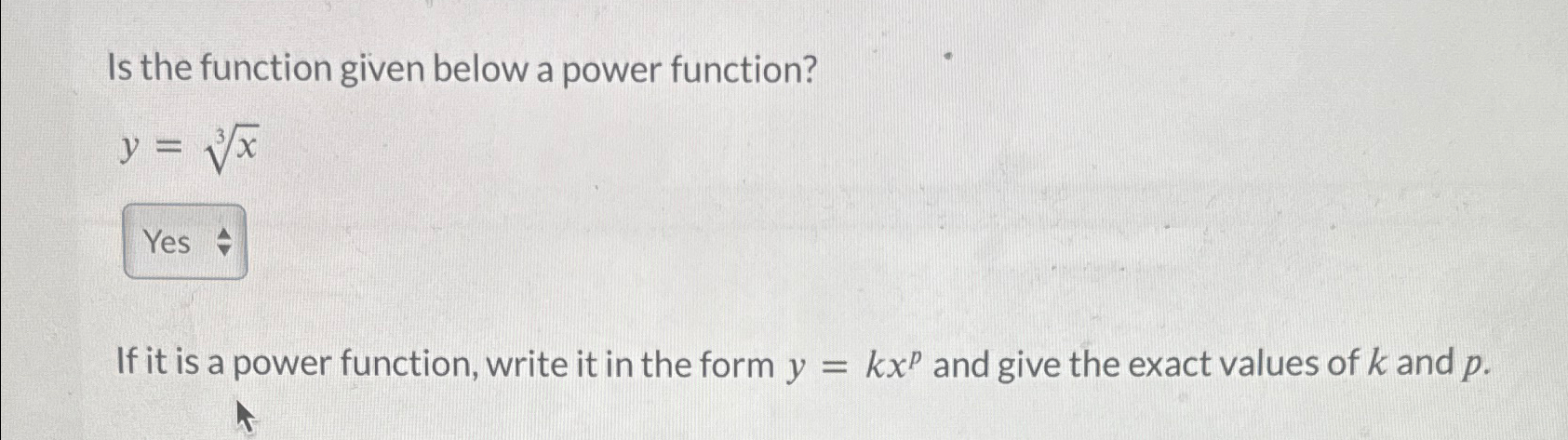 Solved Find Is the function given below a power | Chegg.com