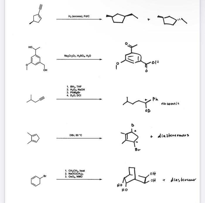 Solved 1. CrO3,H2SO4,H2O 2. NaOPO=≡ H=HH 1. H2SO4,H2O,HgSO4 | Chegg.com