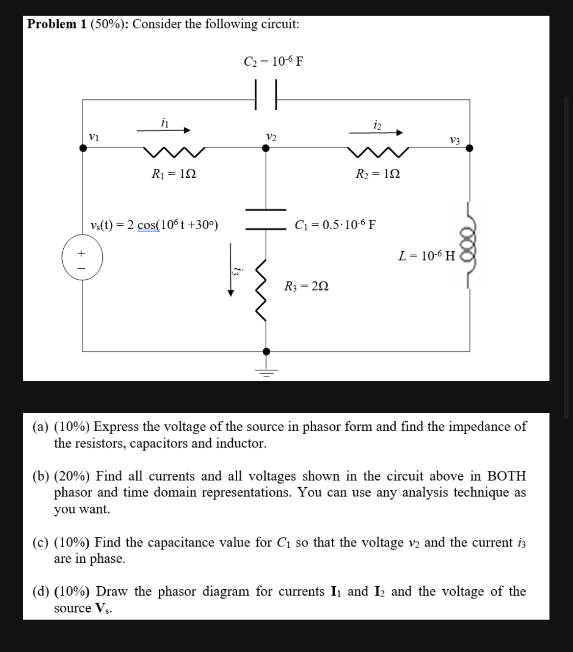 Solved Problem 1 (50%): Consider the following | Chegg.com