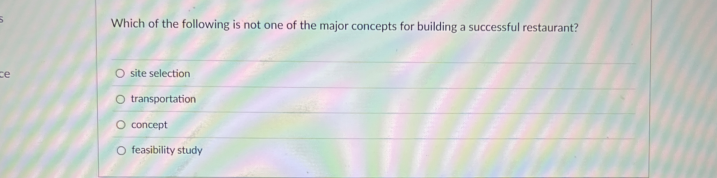 Solved Which of the following is not one of the major | Chegg.com