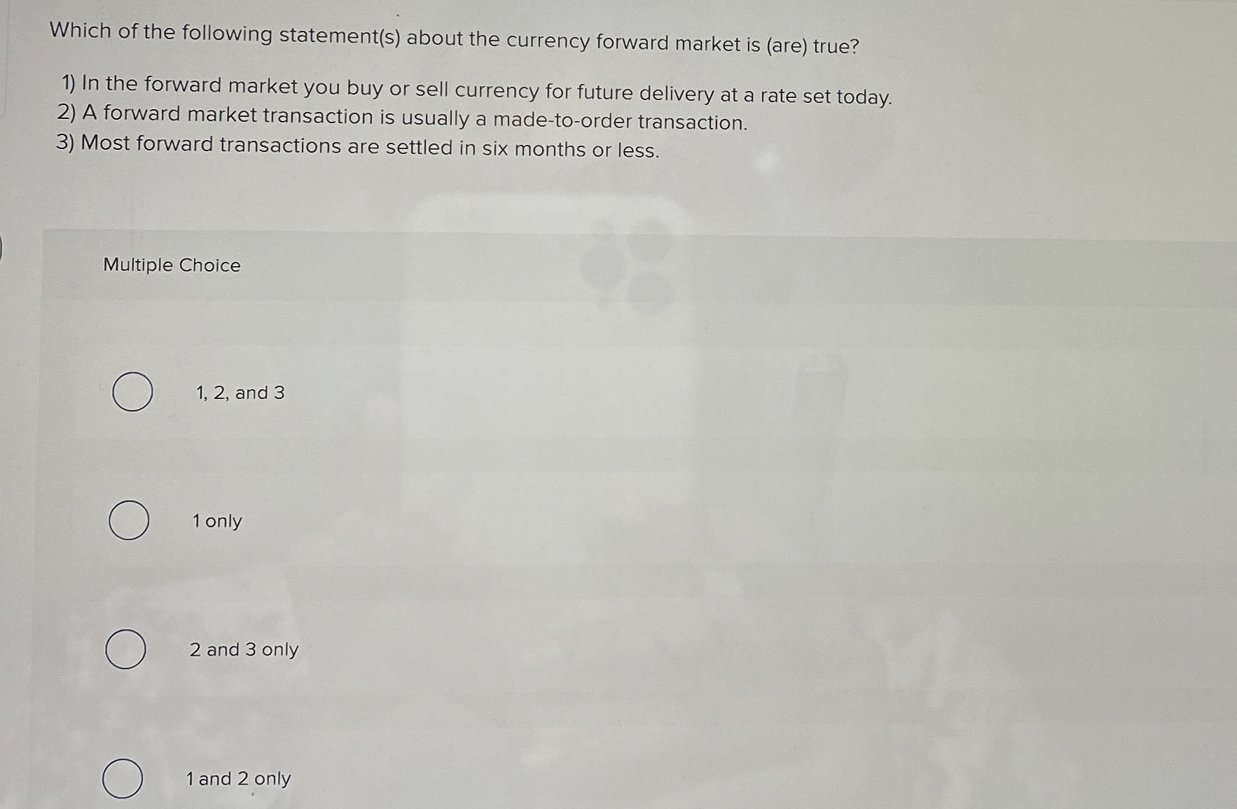 Solved Which of the following statement(s) ﻿about the | Chegg.com