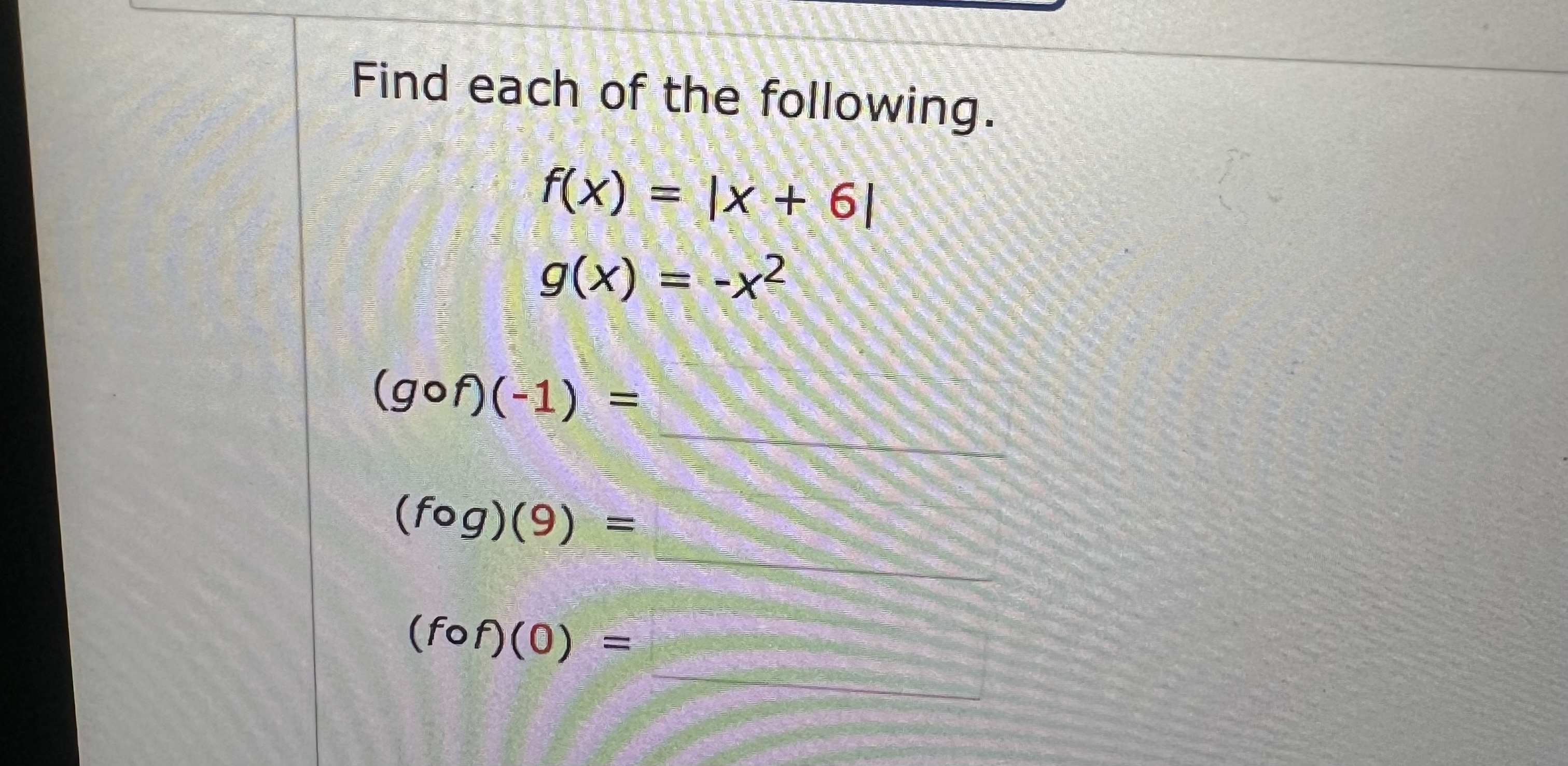 Solved Find each of the | Chegg.com