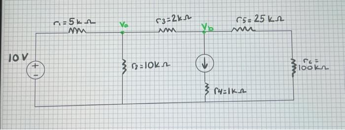 Solved Solve using a) node voltage analysis b)thevinin | Chegg.com Solved Solve using a) node voltage analysis b)thevinin | Chegg.com