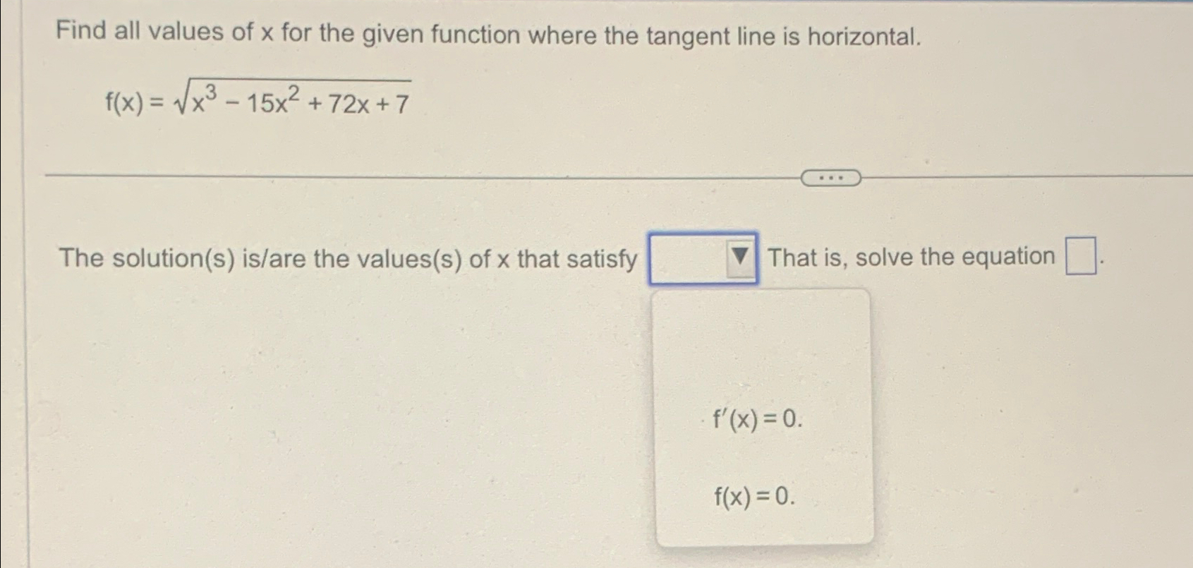 Solved Find all values of x ﻿for the given function where | Chegg.com