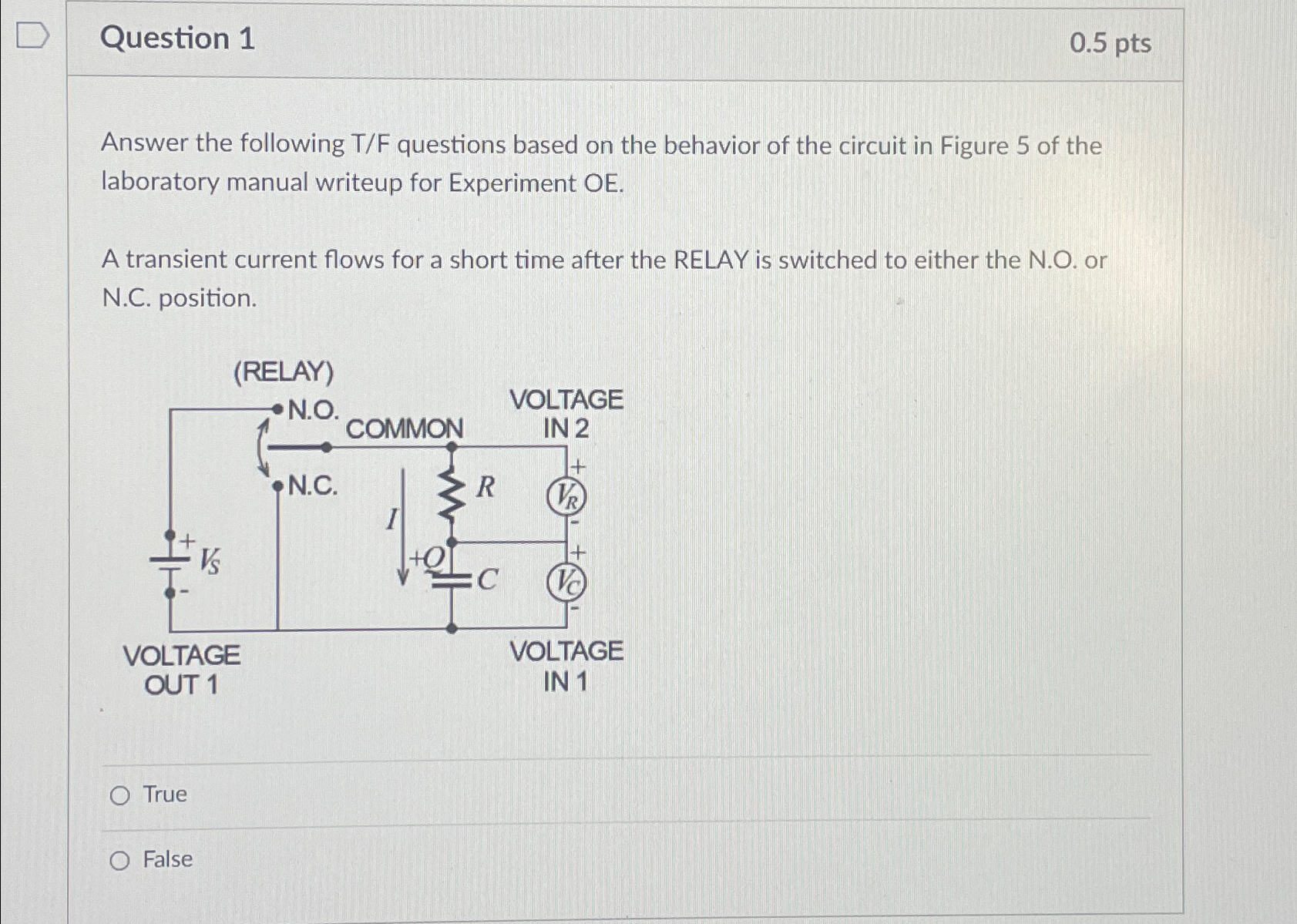 Solved Question 1\\n0.5pts\\nAnswer the following T/F | Chegg.com