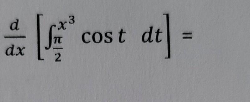 Solved d [lis cost dt] dx | Chegg.com