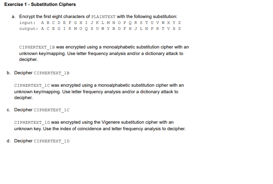 Solved Python Function To Generate The Plaintext 7883