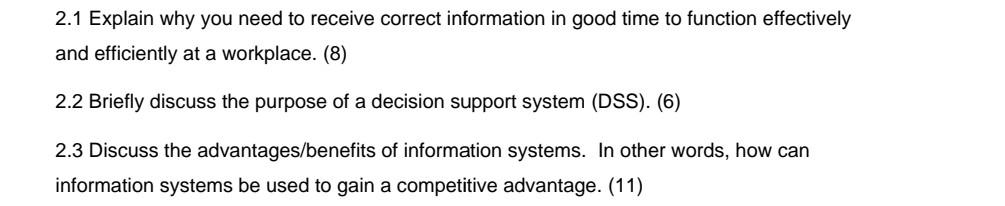 2.1 Explain why you need to receive correct | Chegg.com