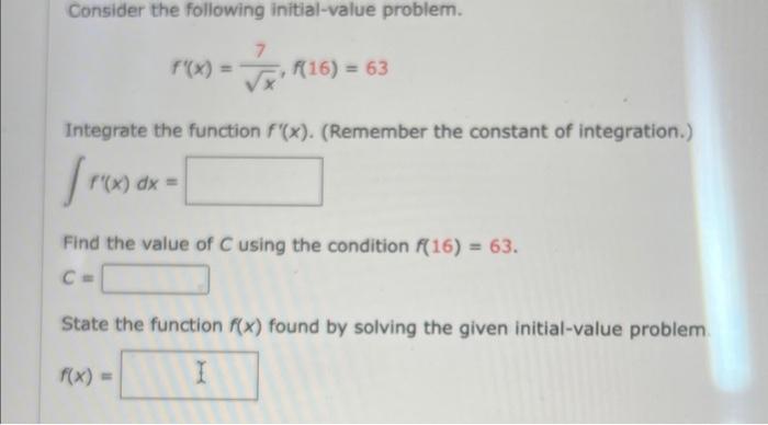 Solved Consider the following initial-value problem. | Chegg.com