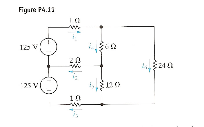 Solved Solve problem 4.11 using the mesh-current method. | Chegg.com