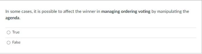 Solved In the binary voting model with two alternatives, | Chegg.com
