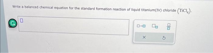 Solved Write a balanced chemical equation for the standard | Chegg.com