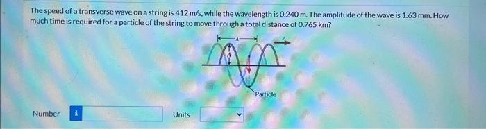 Solved The speed of a transverse wave on a string is 412 | Chegg.com