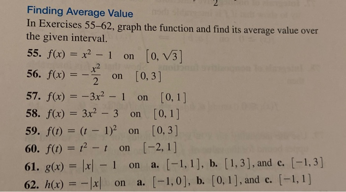 Solved In Exercises 55 - 62 , graph the function and find | Chegg.com