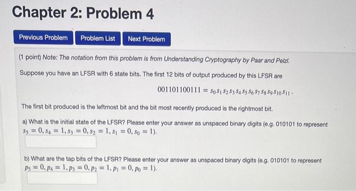 Solved (1 point) Note: The notation from this problem is | Chegg.com