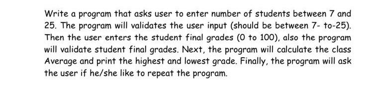 Solved Write A C Program That Asks User To Enter Number Of Chegg