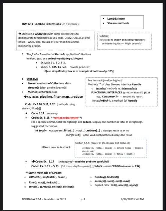 Lambda Intro Stream Methods Hw 12 1 Lambda 