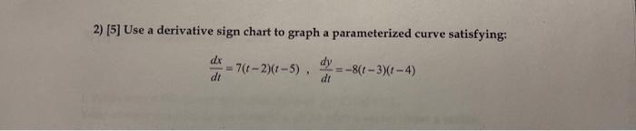 Solved 2) [5] Use a derivative sign chart to graph a | Chegg.com