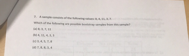 Solved 7. A sample consists of the following values: 8, 4, | Chegg.com