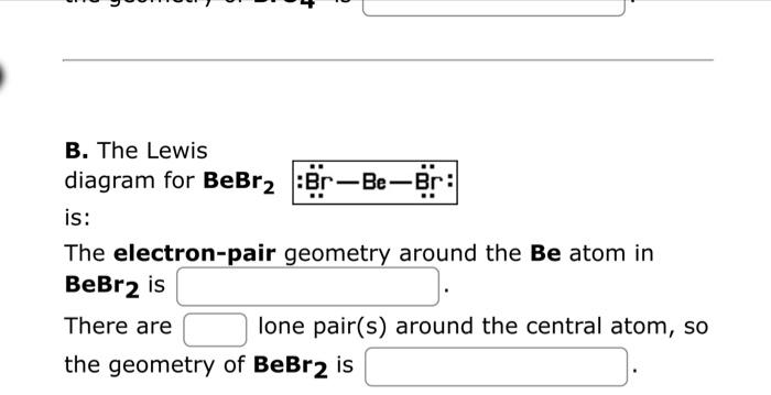 Solved A. The Lewis diagram for BrO4− is: The electron-pair | Chegg.com