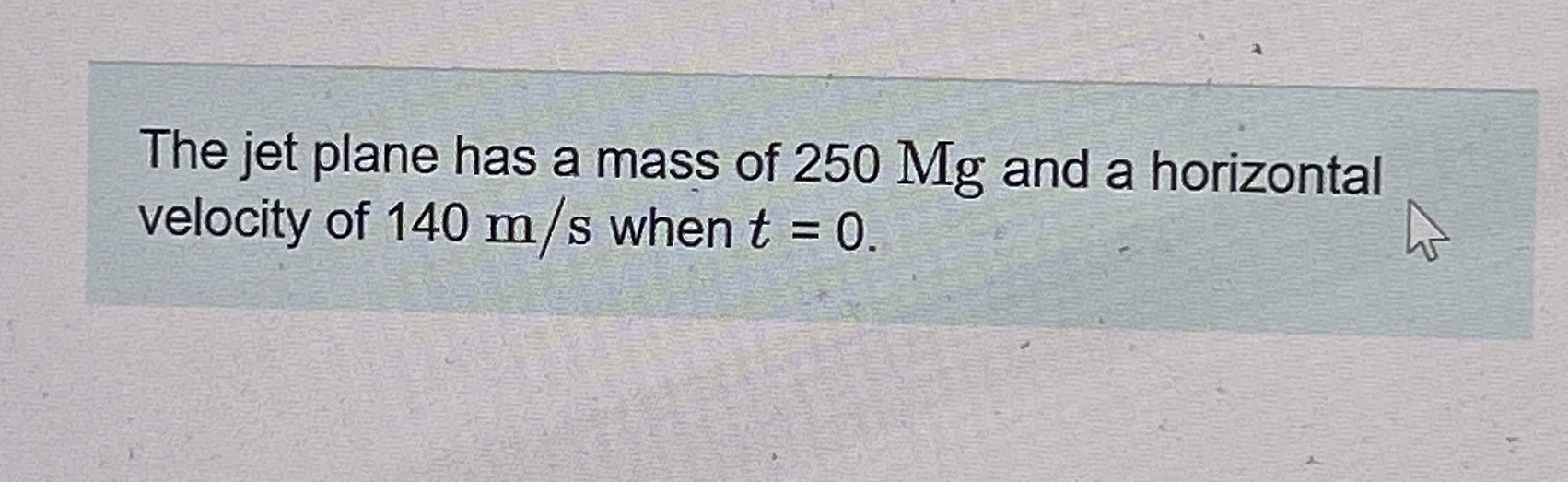 Solved The jet plane has a mass of 250 ﻿Mg and a horizontal | Chegg.com