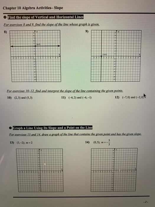 Solved Chapter 10 Algebra Activities-Slepe Chapter 10 | Chegg.com